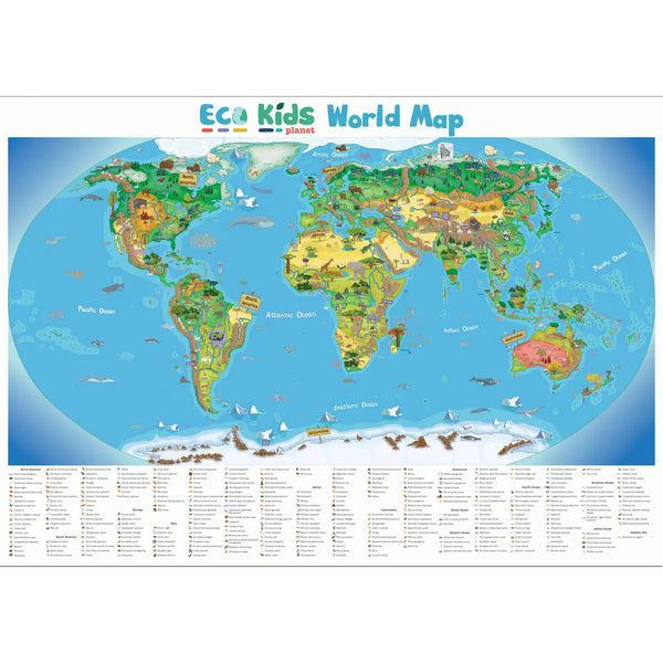 Mini Gift Subscription – 4-Months + World Map Bundle - Eco Kids Planet