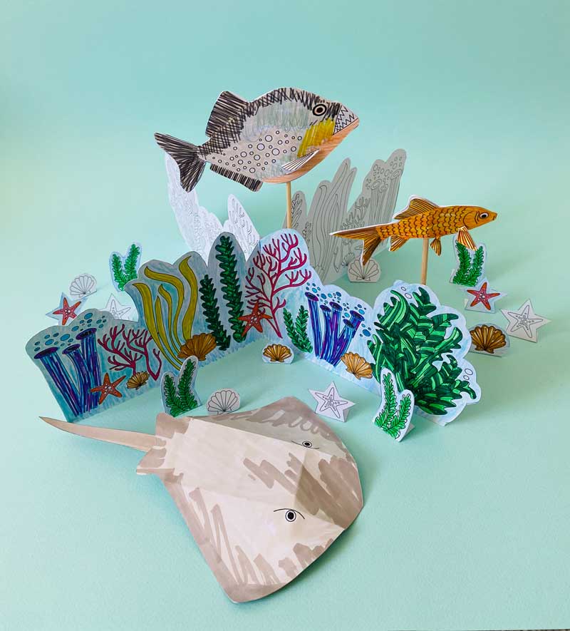 Ocean Papercrafts Booklet - Eco Kids Planet